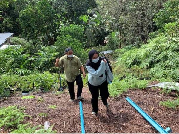 Kelantan Dad Sets Up "Classroom" Tent Atop 20-Meter Hill For Daughter's ...
