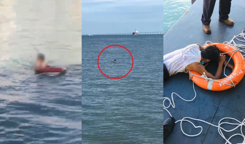VIDEO: Man in Penang Tries to Swim Across The Sea to Visit Friend But ...
