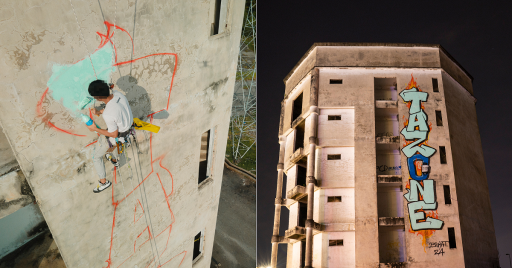 Malaysian Artist (Literally) Takes Graffiti to New Heights